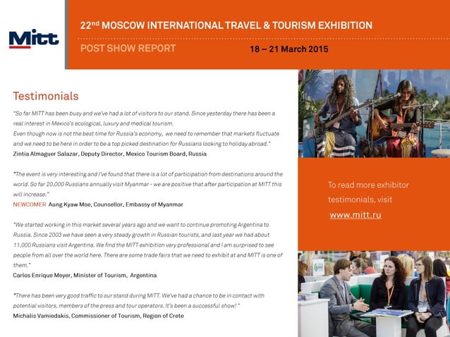 MITT 2015 Travel Exhibition in Russia | PPT