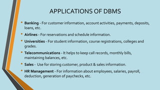 DBMS - Database Management System | PPTX