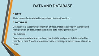 DBMS - Database Management System | PPTX