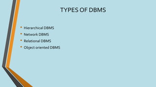 DBMS - Database Management System | PPTX
