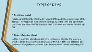 DBMS - Database Management System | PPTX