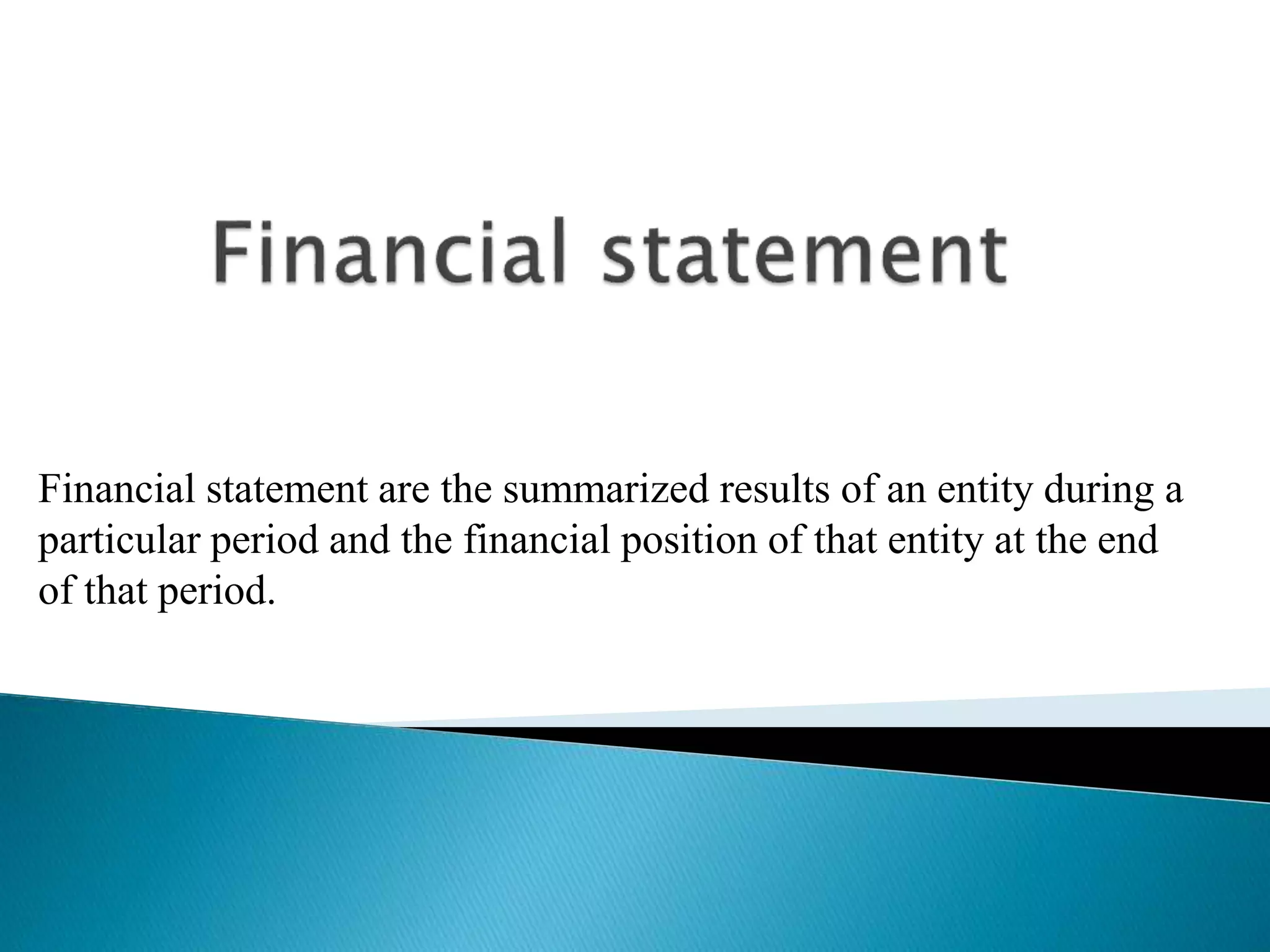 Elements of financial statement | PPTX