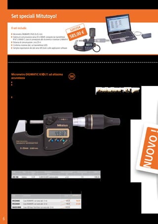 Mitutoyo promo primavera 2012 | PDF