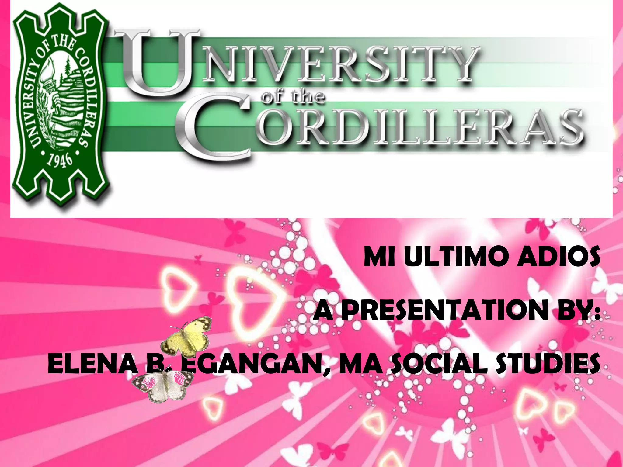 Mi ultimo adios | PPT