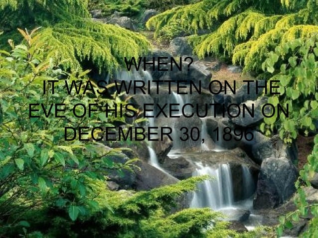 Mi ultimo adios | PPT | Poetry | Books and Literature