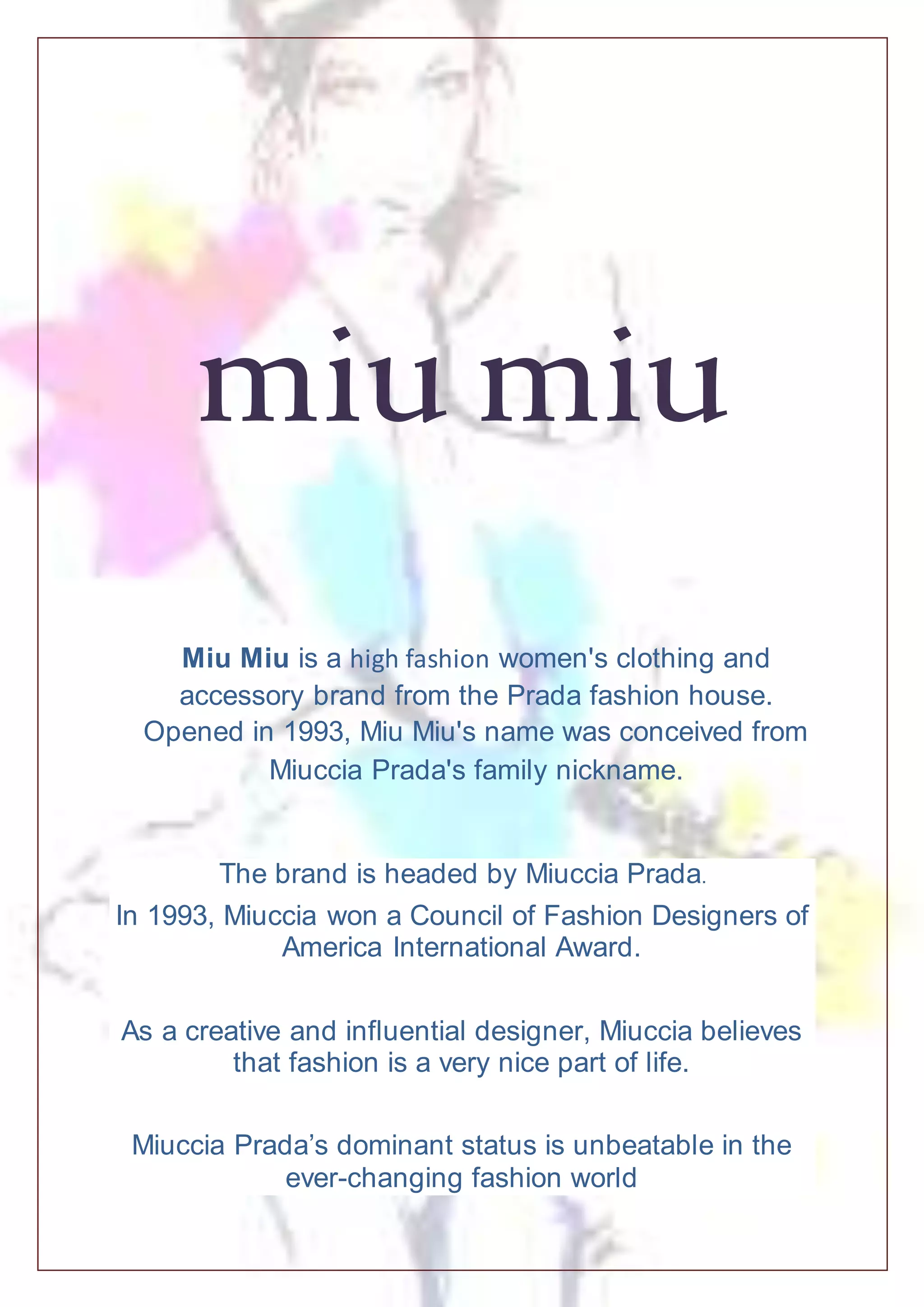Miumiu | DOCX