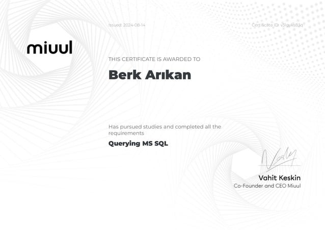 Querying Microsoft SQL Certificate.pdf | Free Download