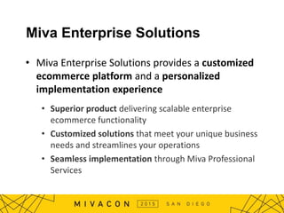 Miva merchant enterprise – connecting the back office | PPT