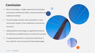 Mivan Aluminum formwork ppt presentation | PPTX