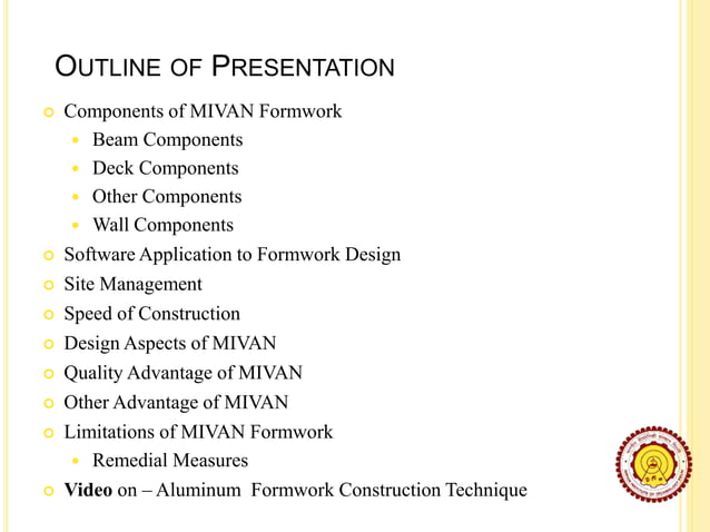 MIVAN_An Aluminum Formwork Construction Technique | PPTX | Needlework | Arts and Crafts