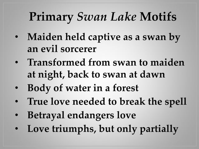 The Mystique of the Swan/Myth Project | PPT