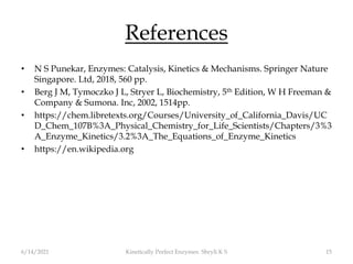 Kinetically Perfect Enzymes | PPT