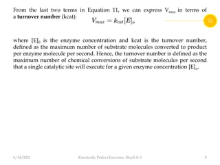 Kinetically Perfect Enzymes | PPT