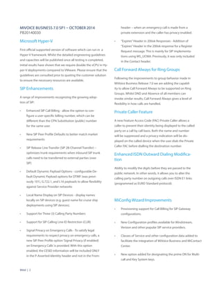 MiVoice Business software versions through time | PDF
