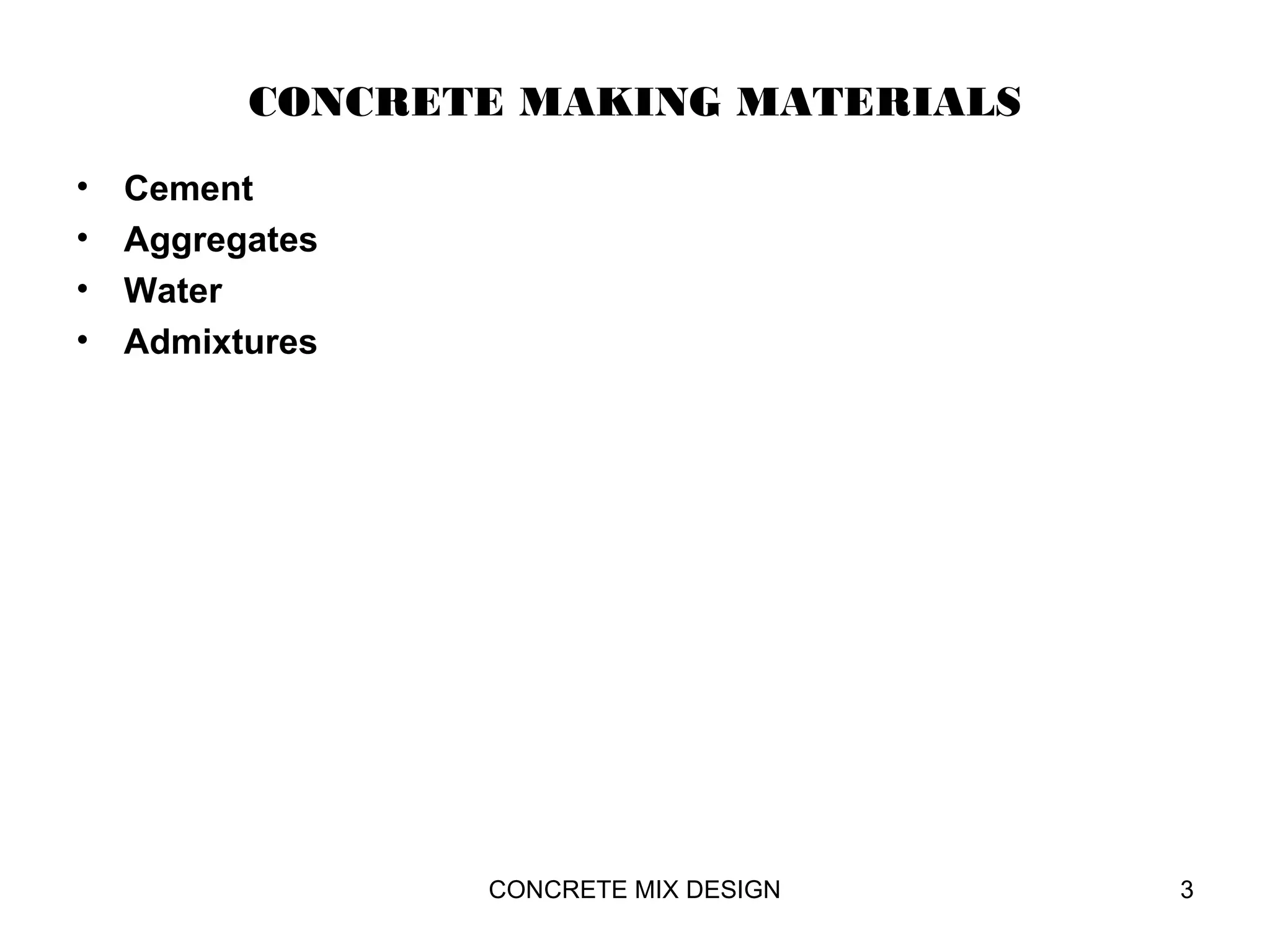 Mix design-ppt | PPT