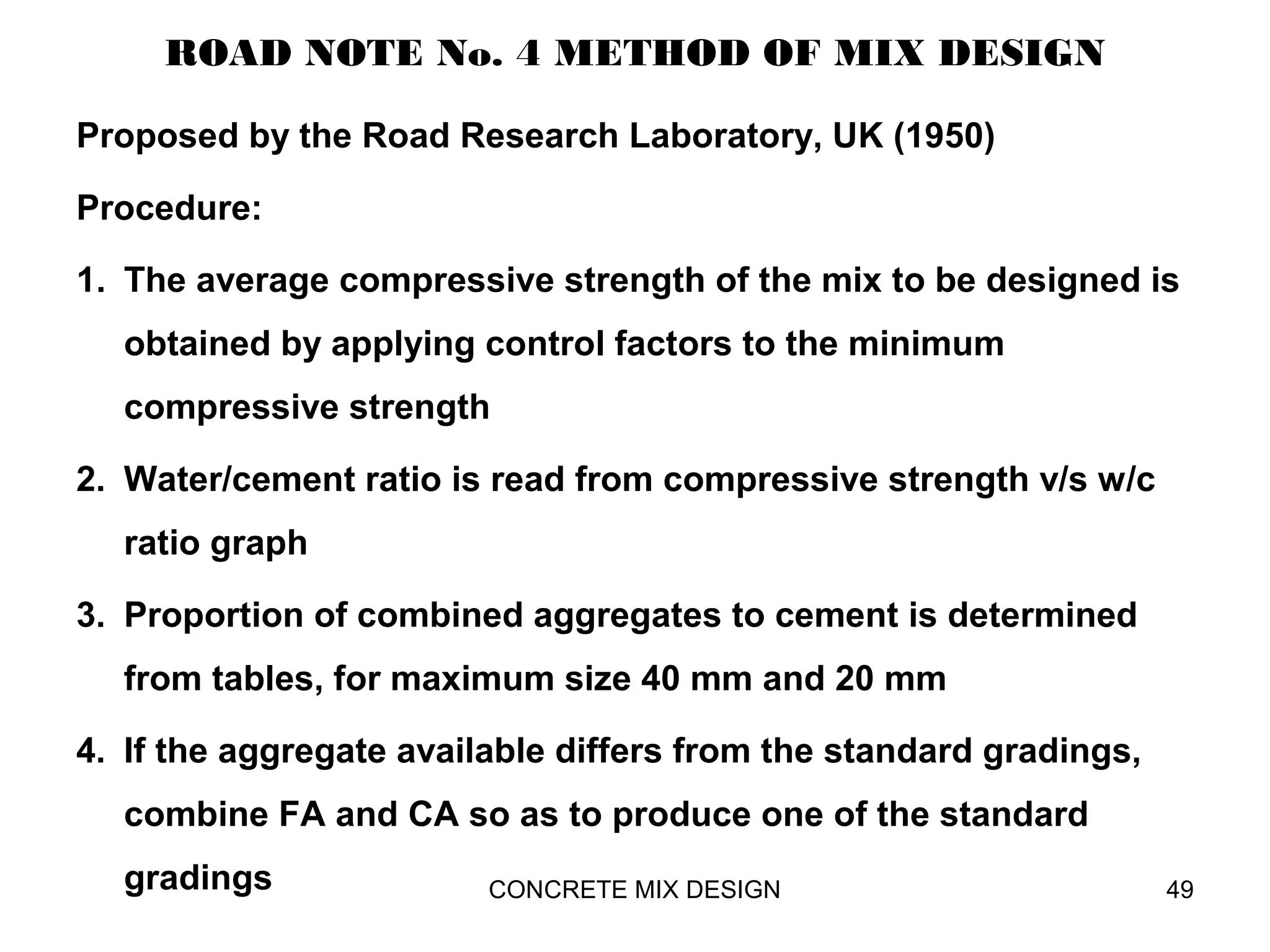 Mix design-ppt | PPT