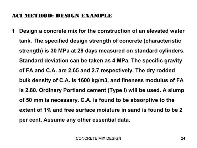 Mix design-ppt | PPT