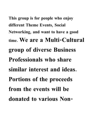 Mix And Mingle | PDF