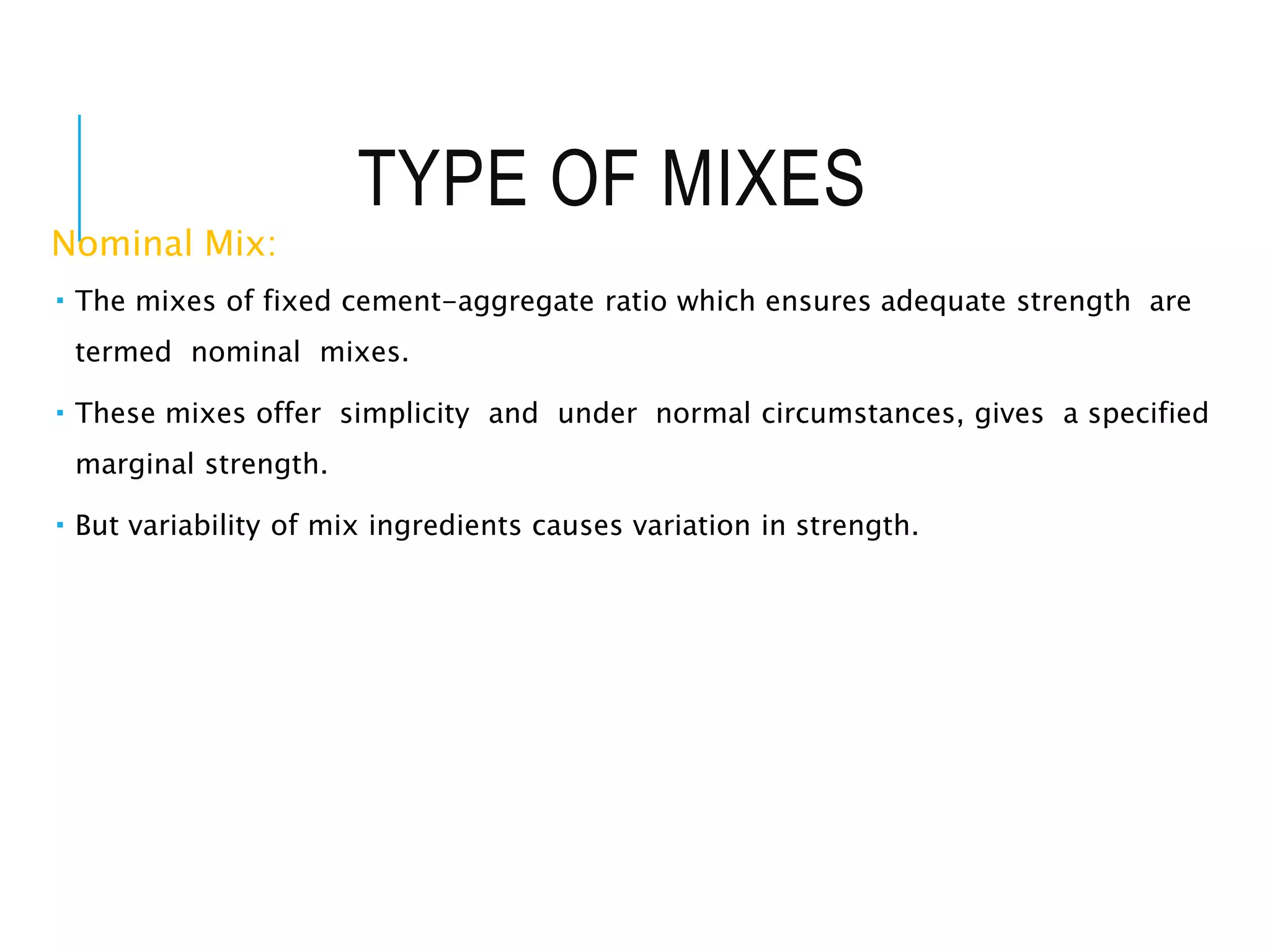Mix design of concrete | PPT