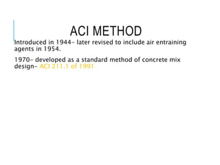 Mix design of concrete | PPT