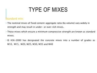 Mix design of concrete | PPT