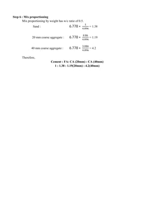 Mix design procedure road note 4 | PDF