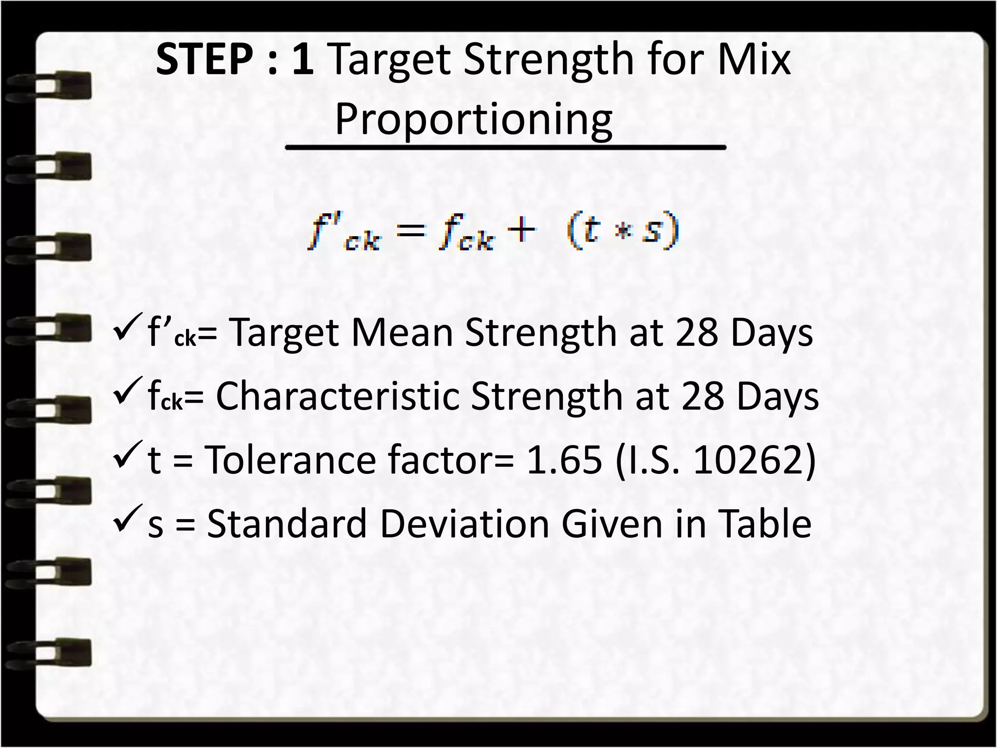 CONCRETE MIX DESIGN | PPTX