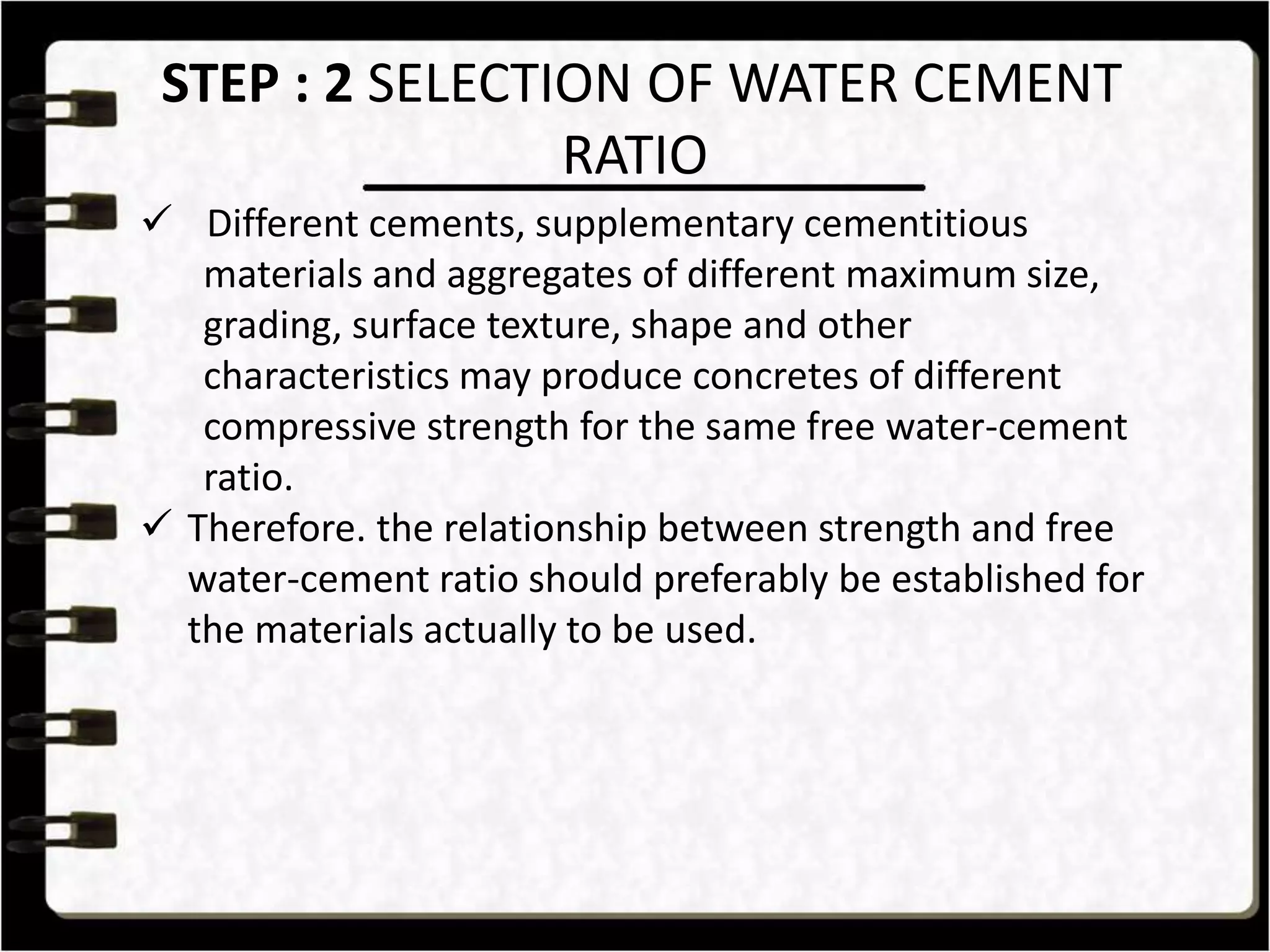 CONCRETE MIX DESIGN | PPTX