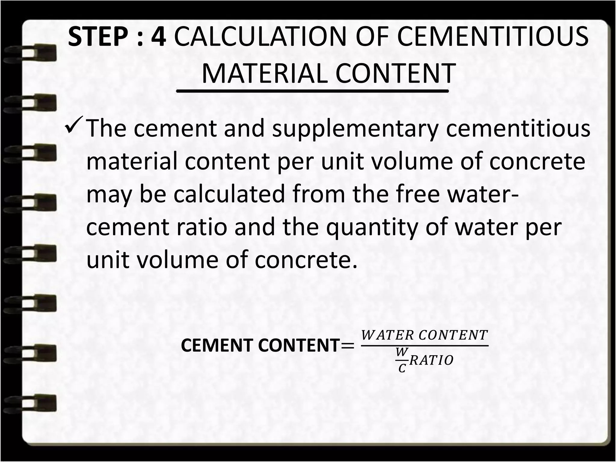 CONCRETE MIX DESIGN | PPTX