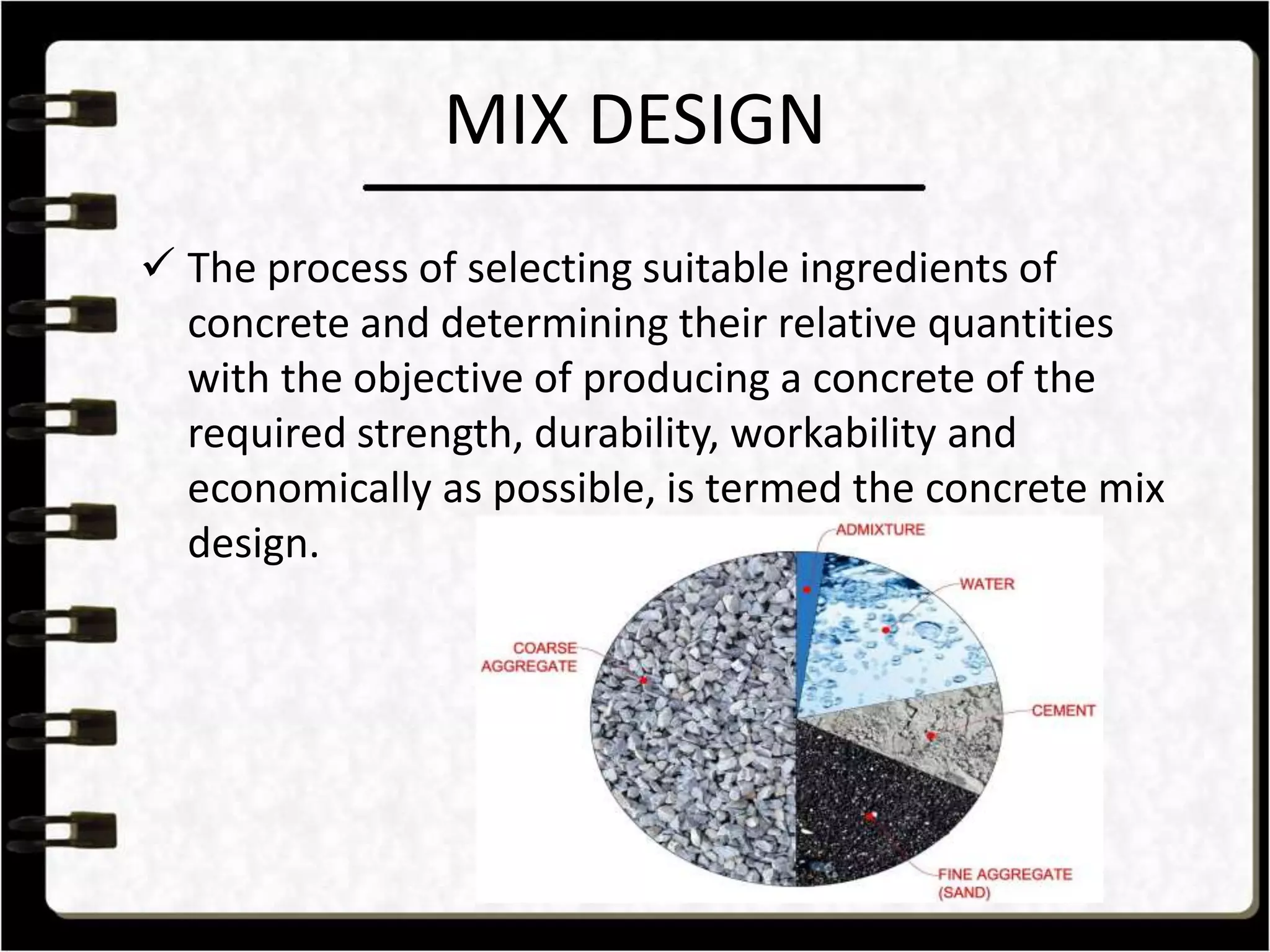 CONCRETE MIX DESIGN | PPTX
