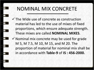 CONCRETE MIX DESIGN | PPTX