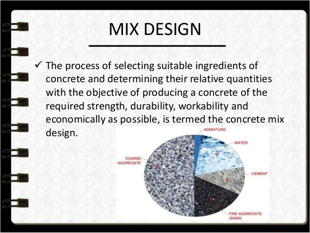 CONCRETE MIX DESIGN