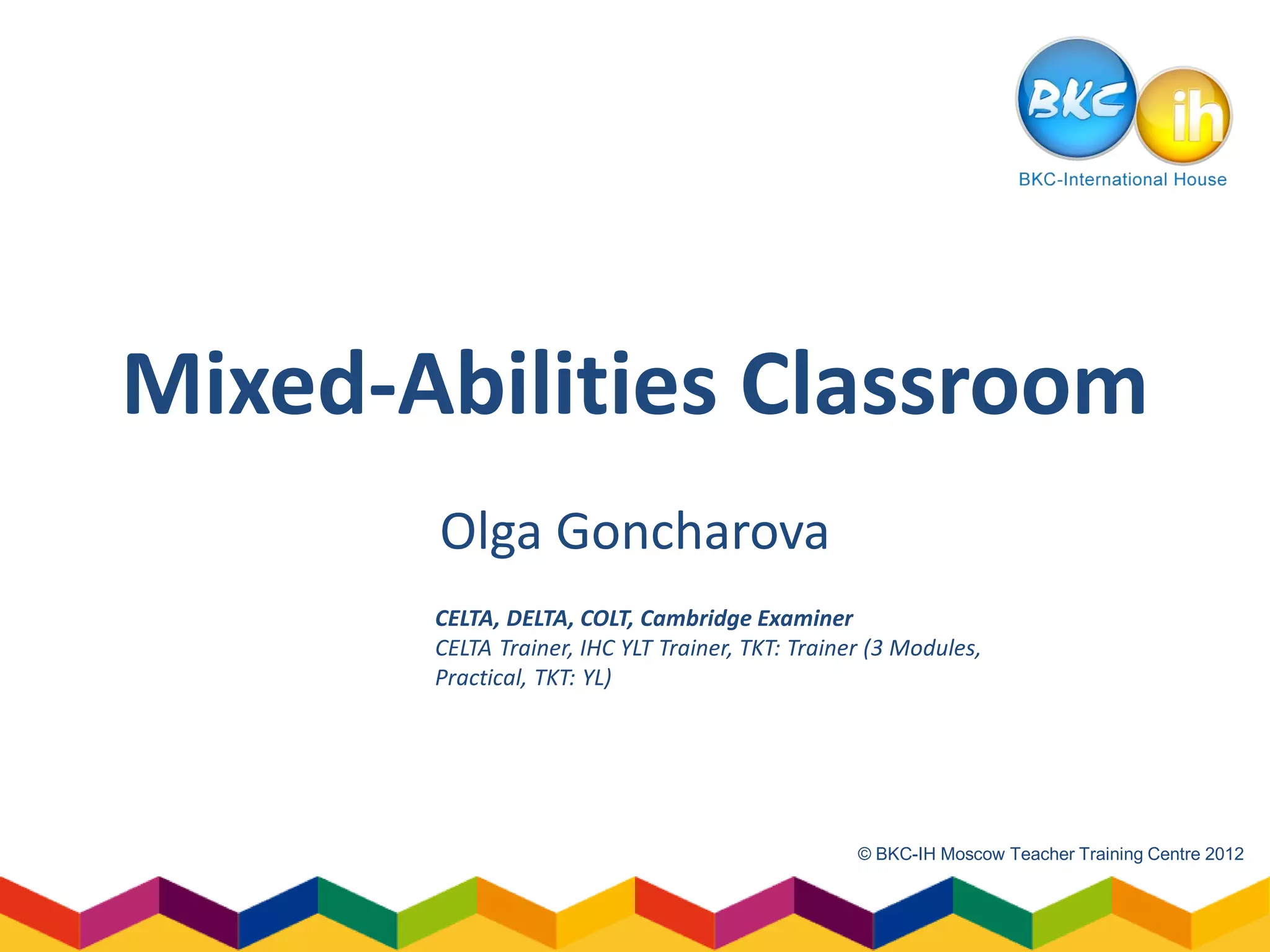 Effective Management of Mixed-Ability Groups of 10-16 year-old Children ...