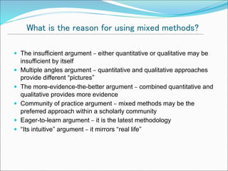 Mixed methods-research -design-and-procedures | PPT