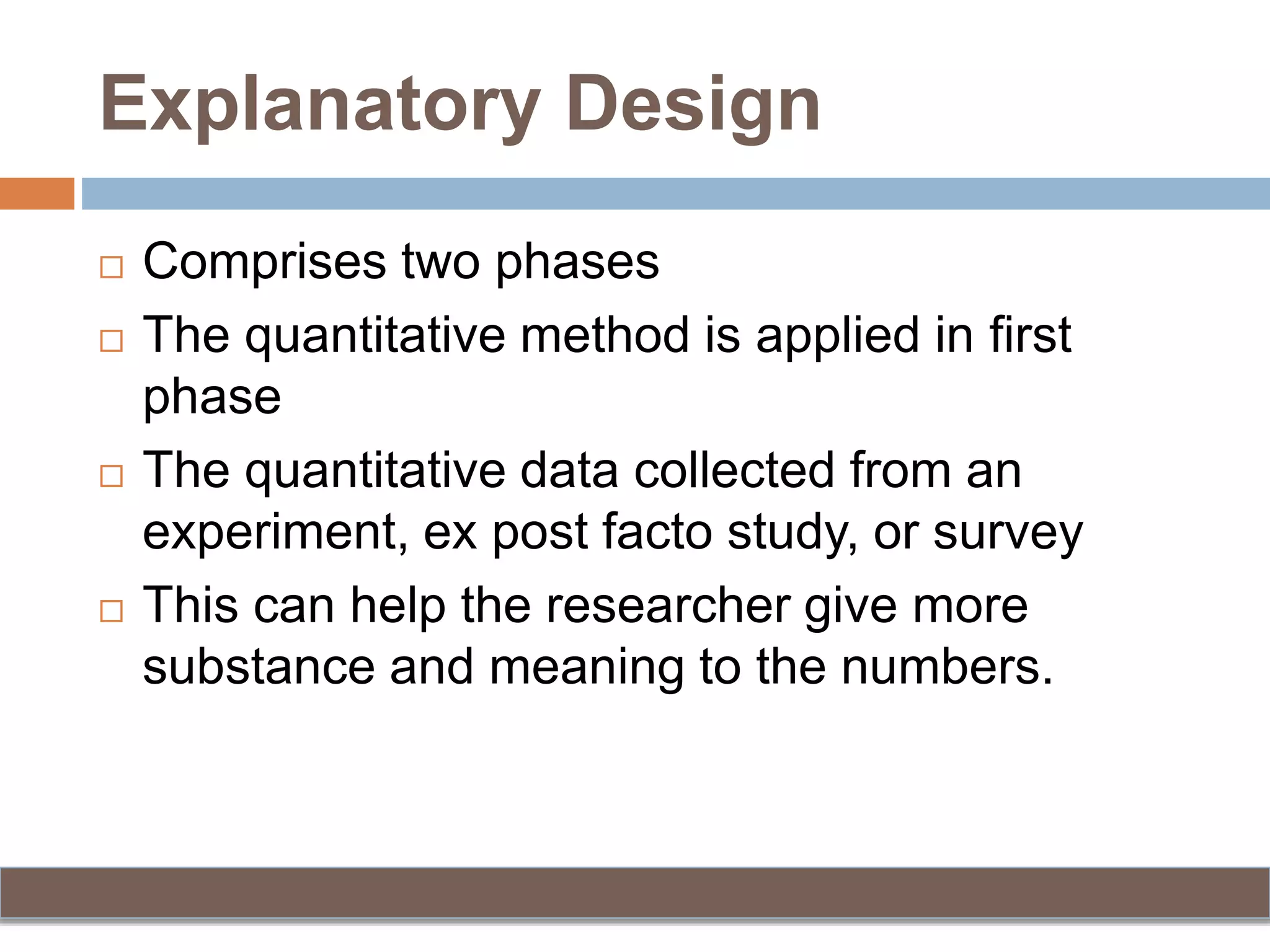 Mixed Methods Designs by mareta pratiwi | PPTX
