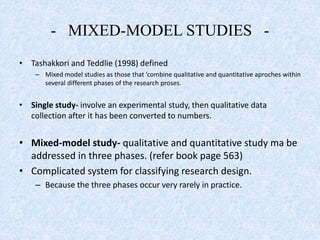 Mixed methods research combined | PPTX