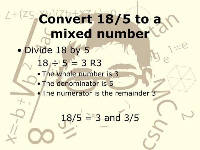Mixed Numbers To Improper | PPT