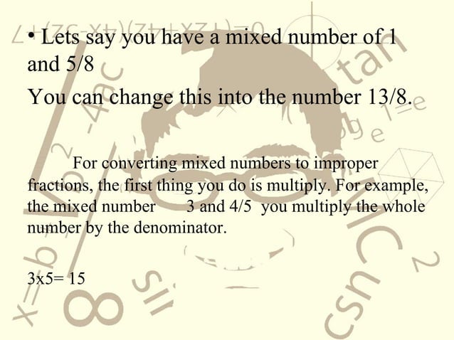 Mixed Numbers To Improper | PPT