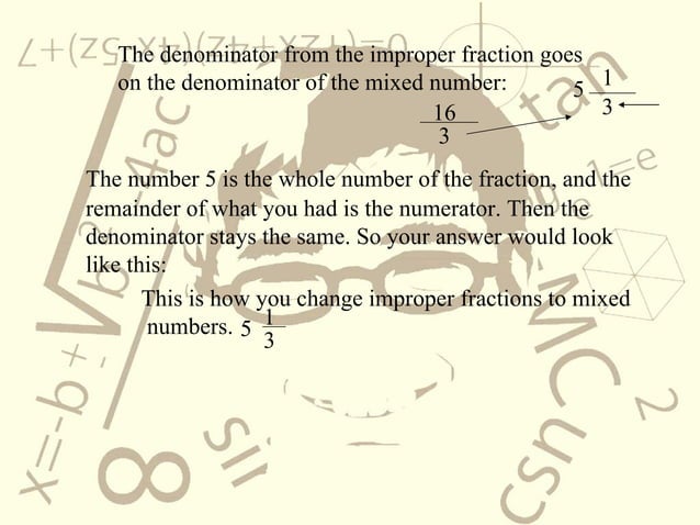 Mixed Numbers To Improper | PPT