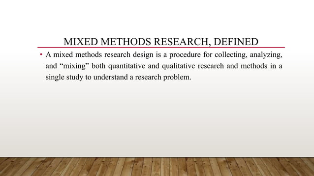 Mixed research-methods (1) | PPTX