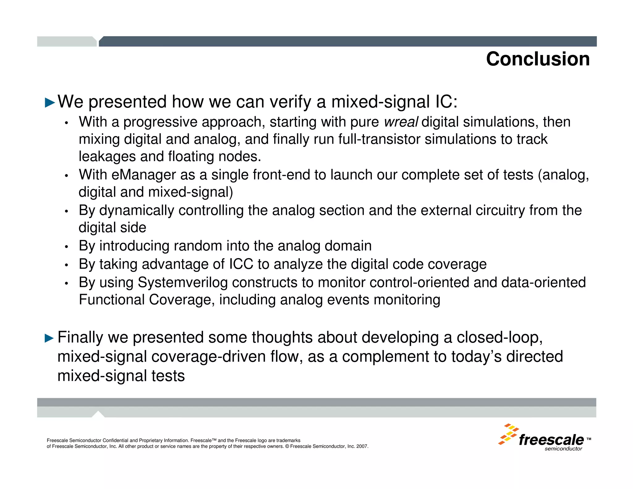 Mixed signal verification challenges - slides | PDF | Computer Software and Applications | Computing