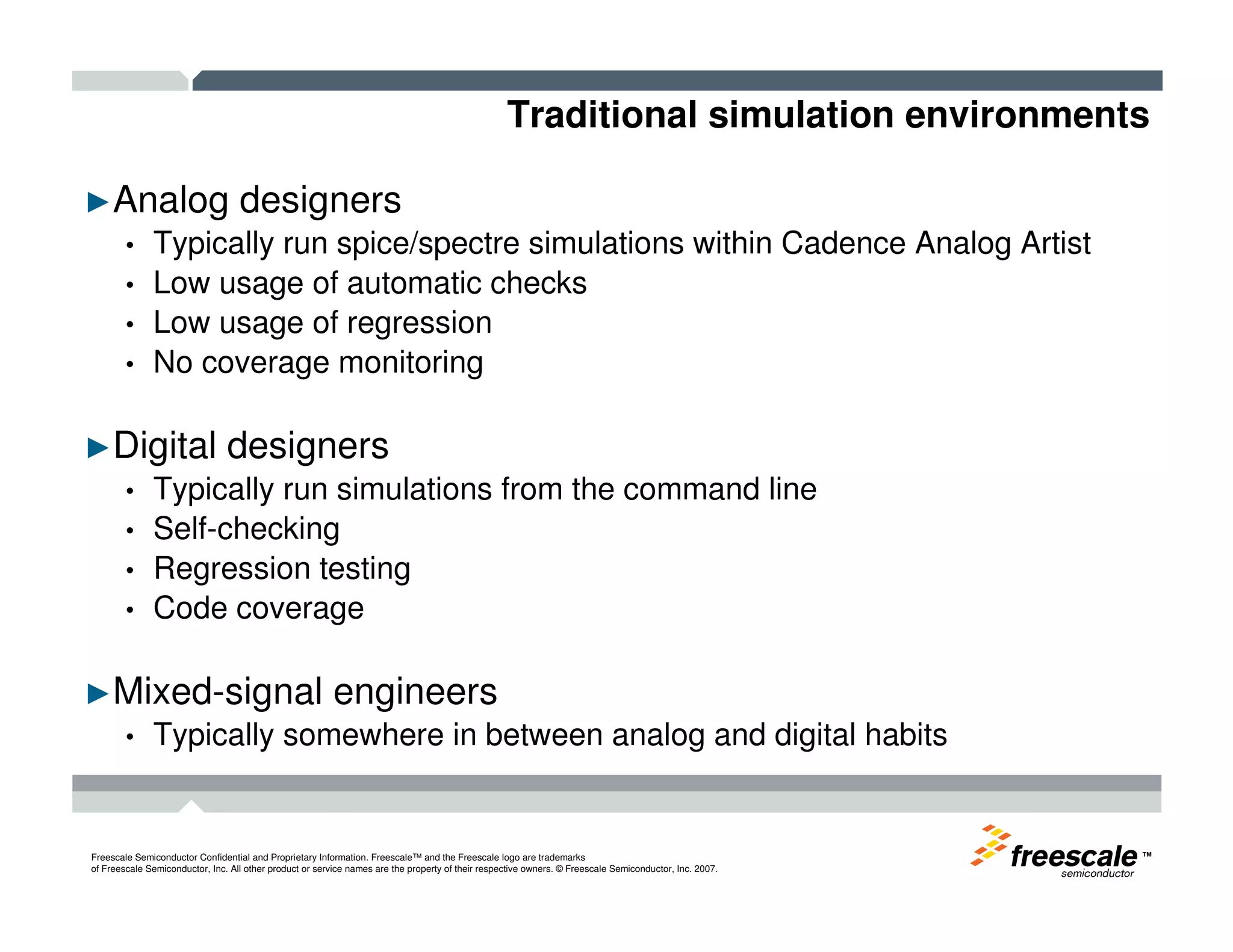 Mixed signal verification challenges - slides | PDF | Computer Software and Applications | Computing