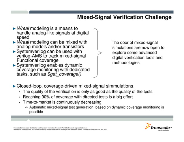 Mixed signal verification challenges - slides | PDF | Computer Software and Applications | Computing