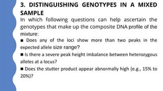 Mixed sample and low copy number DNA | PPTX | Genetics | Science