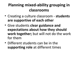Mixed Ability Grouping | PPT