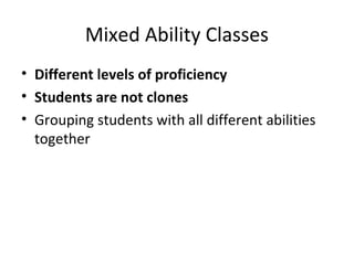 Mixed Ability Grouping | PPT