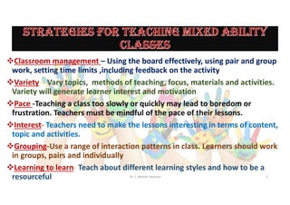 Mixed ability grouping | PDF