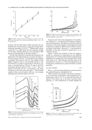 Mixed alkali effect in the k2 o–na2o–teo2 glass system | PDF