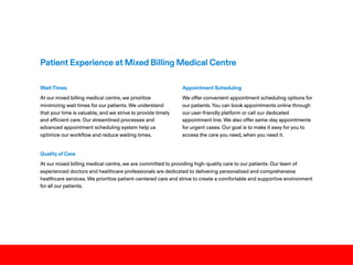 Mixed Billing Medical Centre - Sydney Premier Medical & Health Centre.pptx