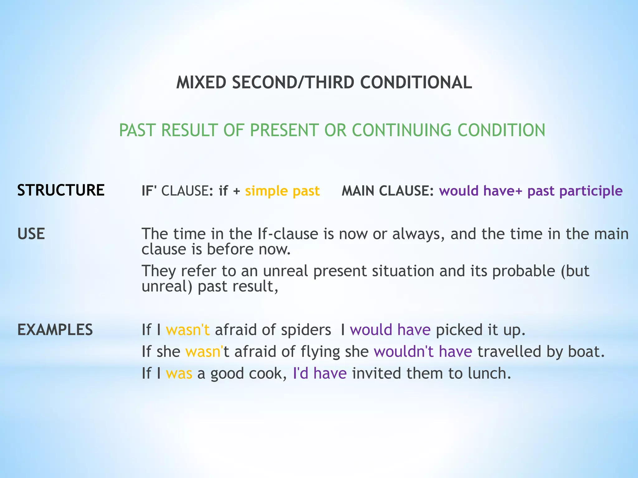 Mixed conditionals | PPTX